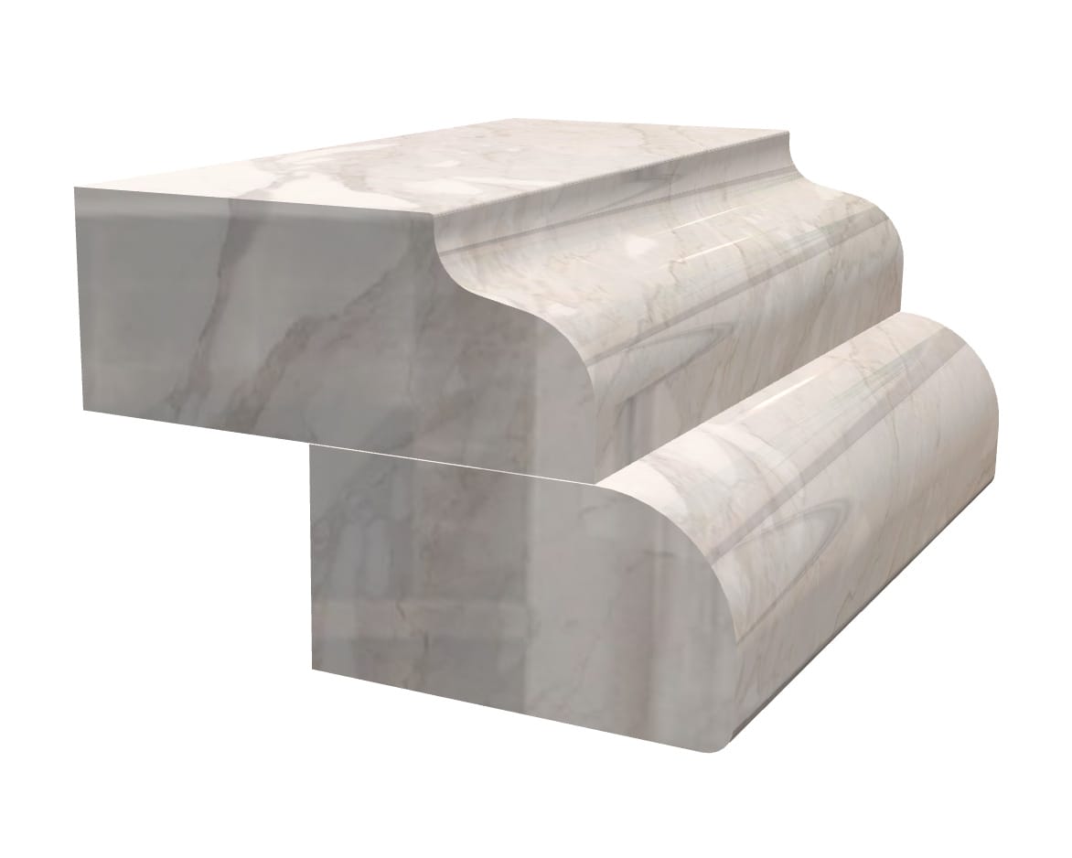 Ogee on Half Round Edge - Precision Stone Design