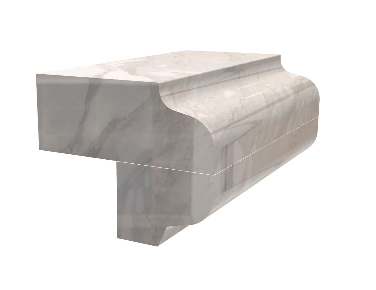 Ogee on Inverted Ogee - Precision Stone Design